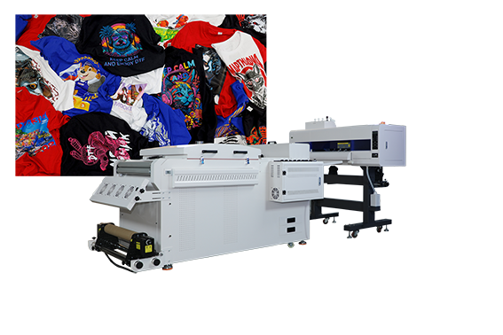 60cm DTF Commercial Printer CMYK+W DTF T Shirt Printing Machine